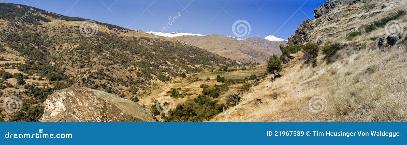 Mountains in the Spanish Sierra Nevada Stock Image - Image of peak ...