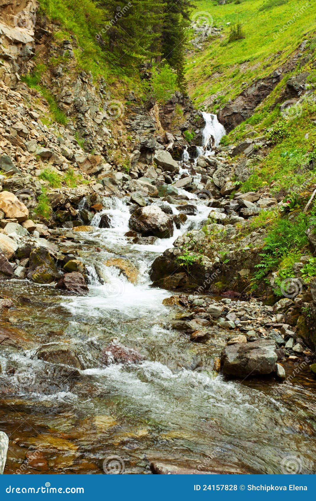 Mountains stream stock photo. Image of scenery, river - 24157828