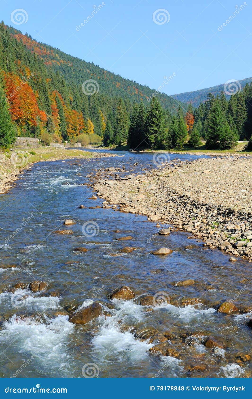 Mountains trees and river stock photo. Image of hiking - 78178848