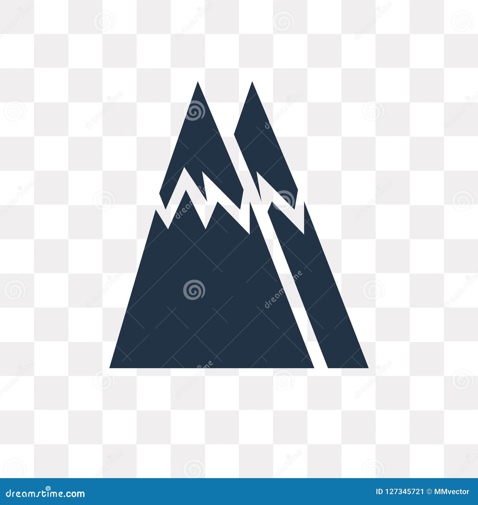Mountains Vector Icon Isolated on Transparent Background, Mountains ...