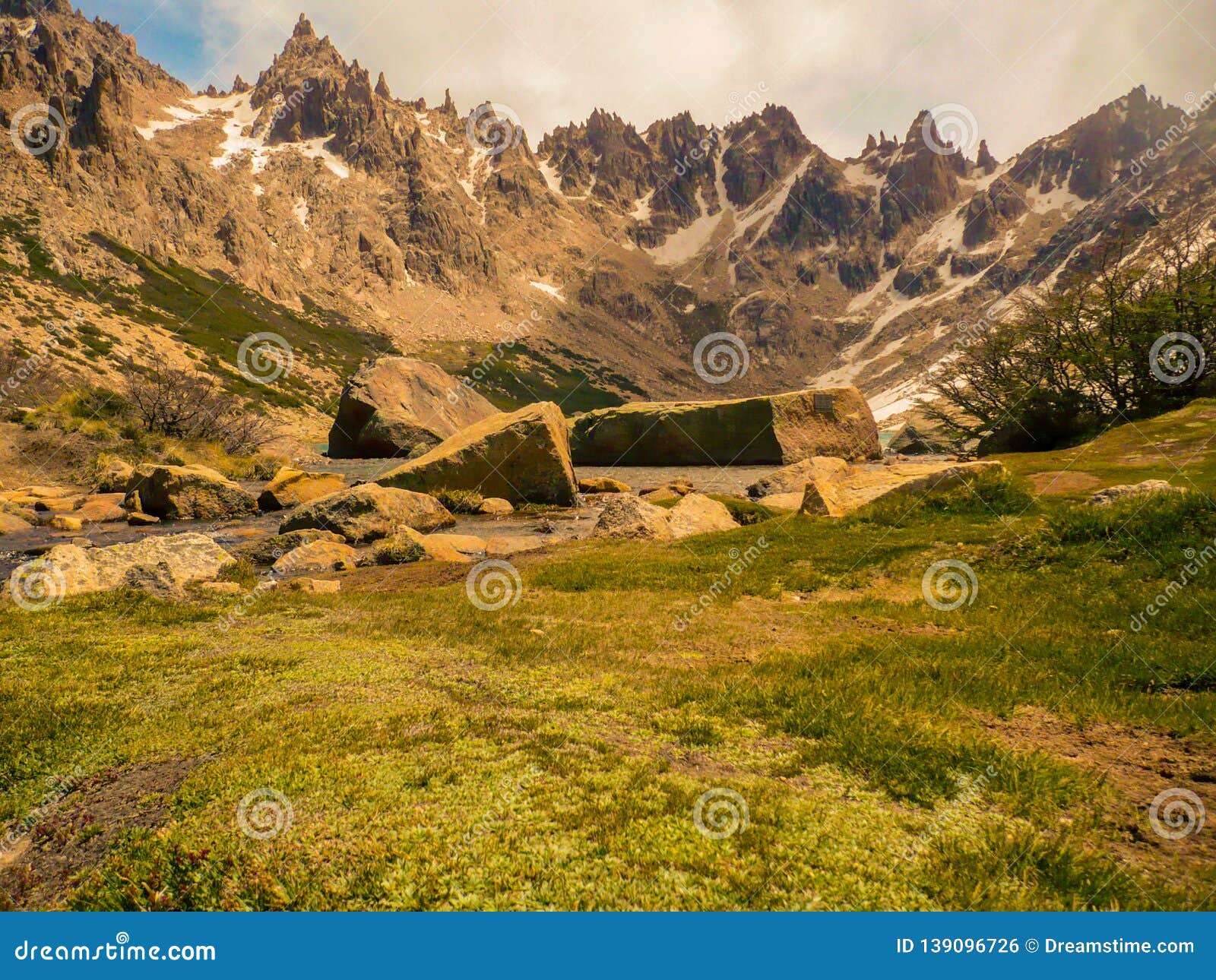 Mountains with Very Sharp Peaks Stock Photo - Image of green, peaks ...