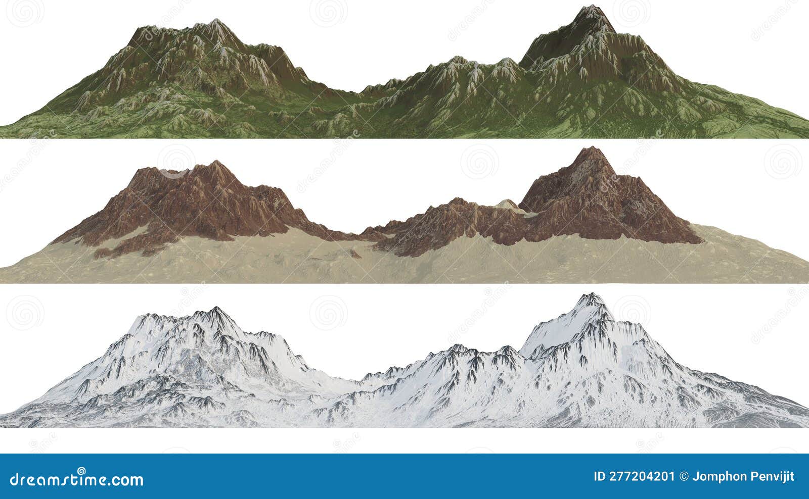 Mountains on a White Background Stock Illustration - Illustration of ...