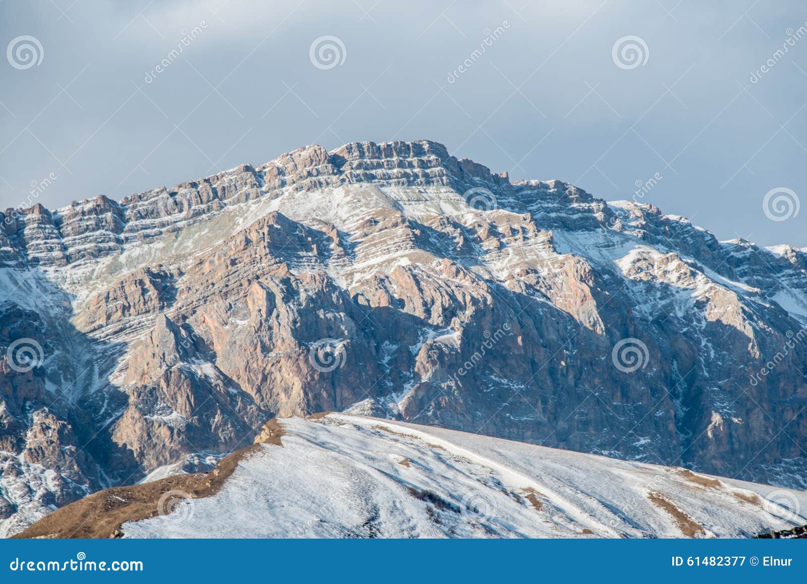 The Mountains during Winter in Azerbaijan Stock Image - Image of gusar ...