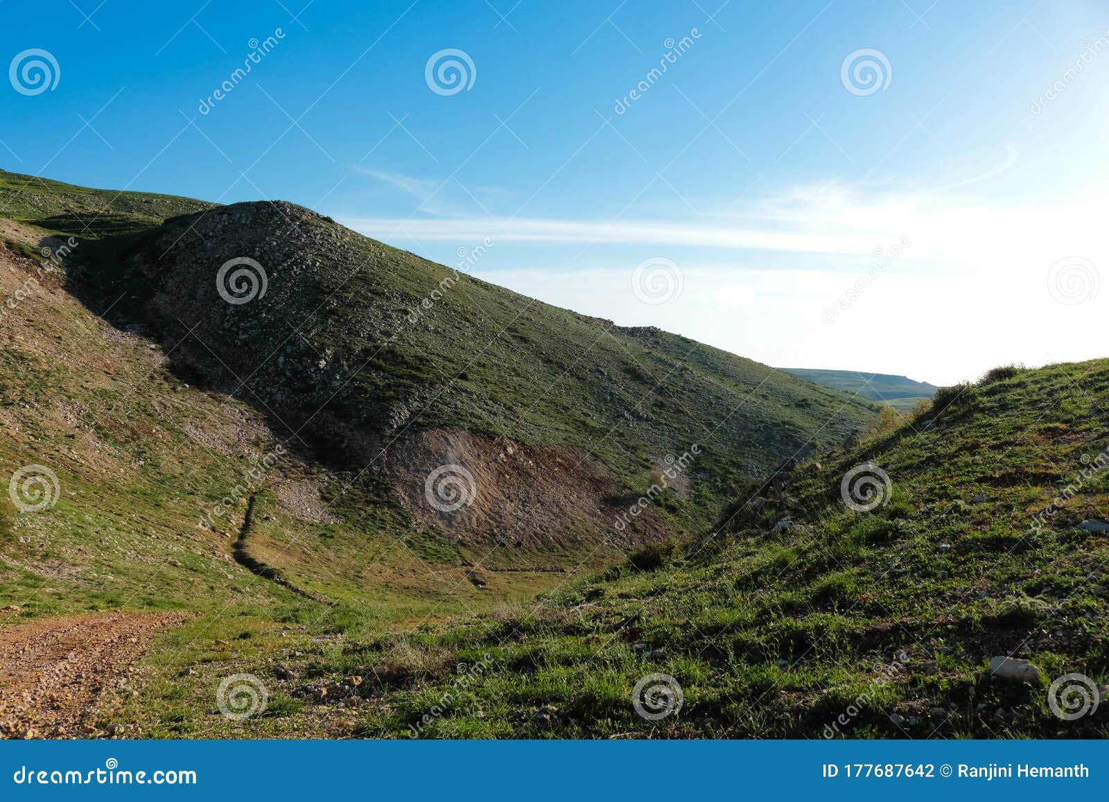Mountains at Zaarour stock photo. Image of hills, serenity - 177687642