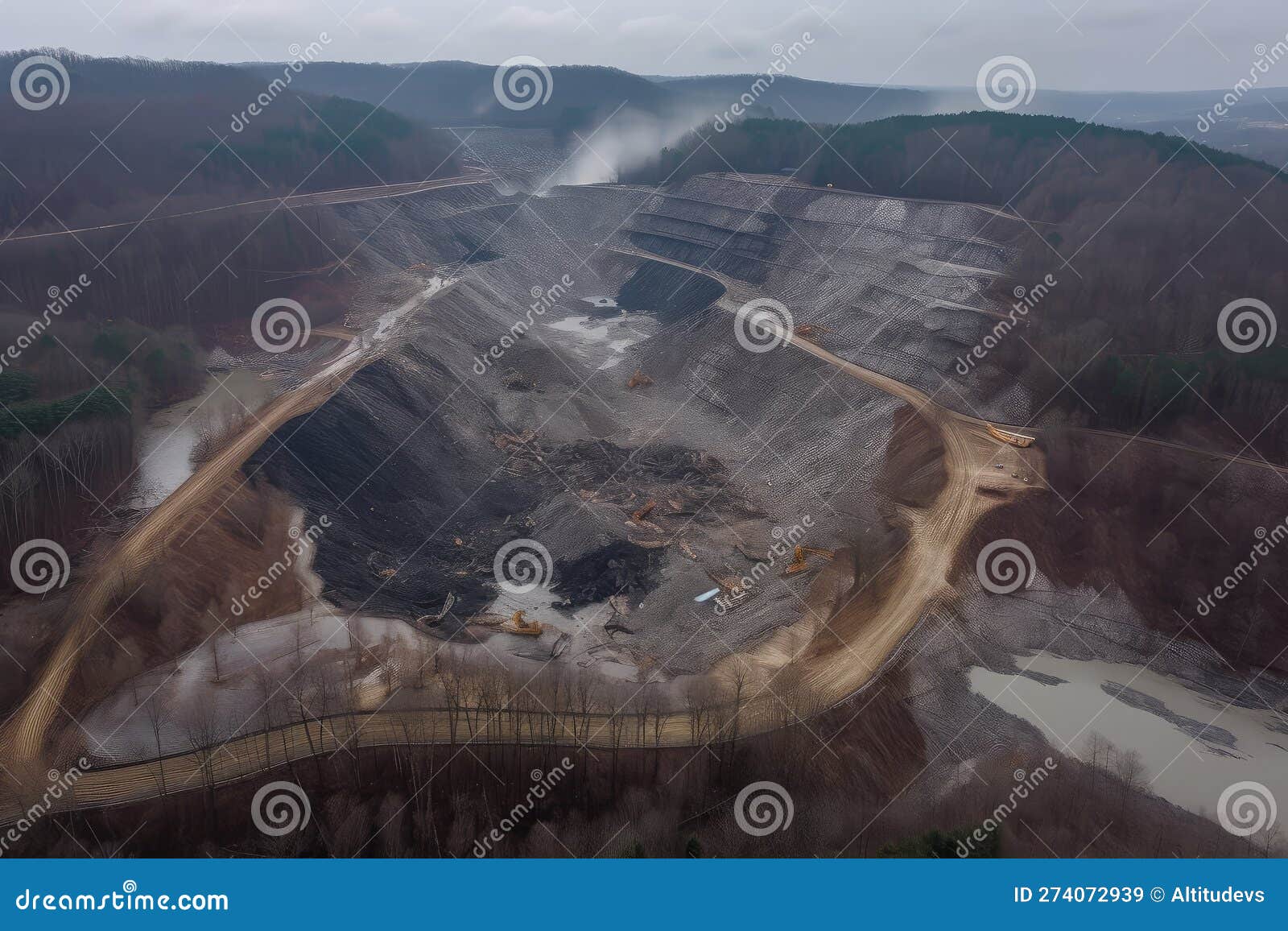 Mountaintop Removal Mining Operation Causing Massive Landslide and ...