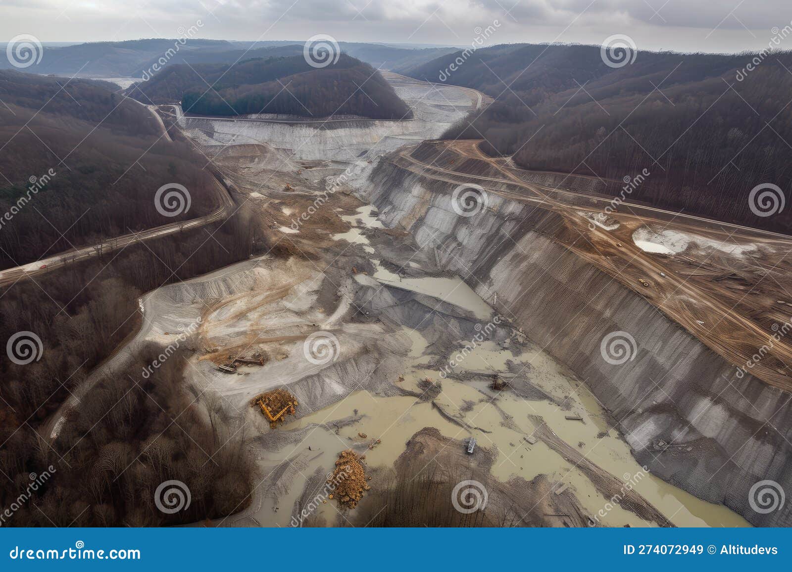 Mountaintop Removal Mining Operation Causing Massive Landslide and ...