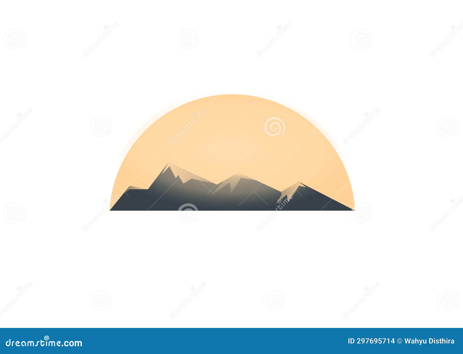 Mountan and sunsite stock photo. Image of sunsite, nature - 297695714