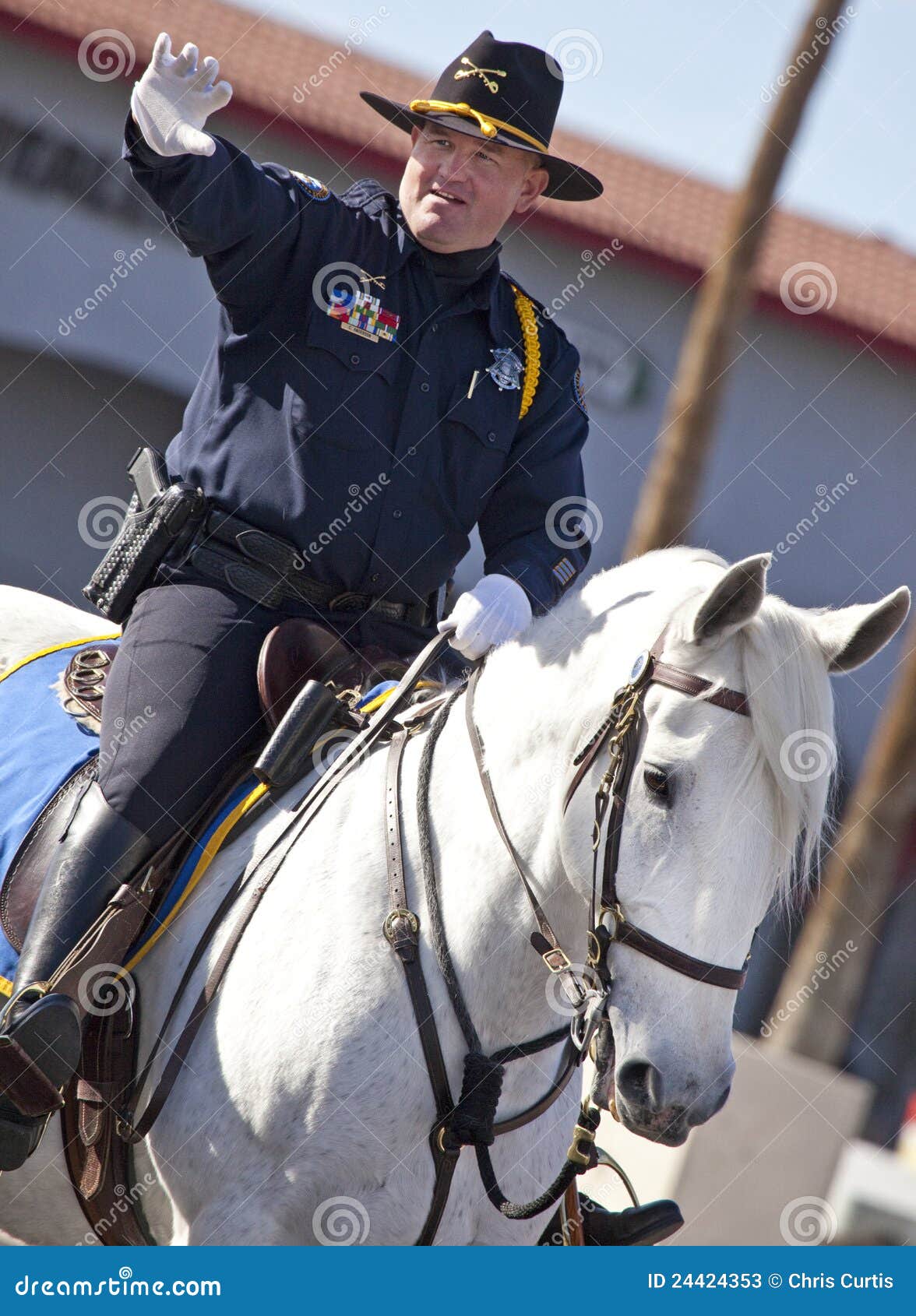 Mounted Cavalry Officer in Arizona Parade Editorial Stock Photo - Image ...