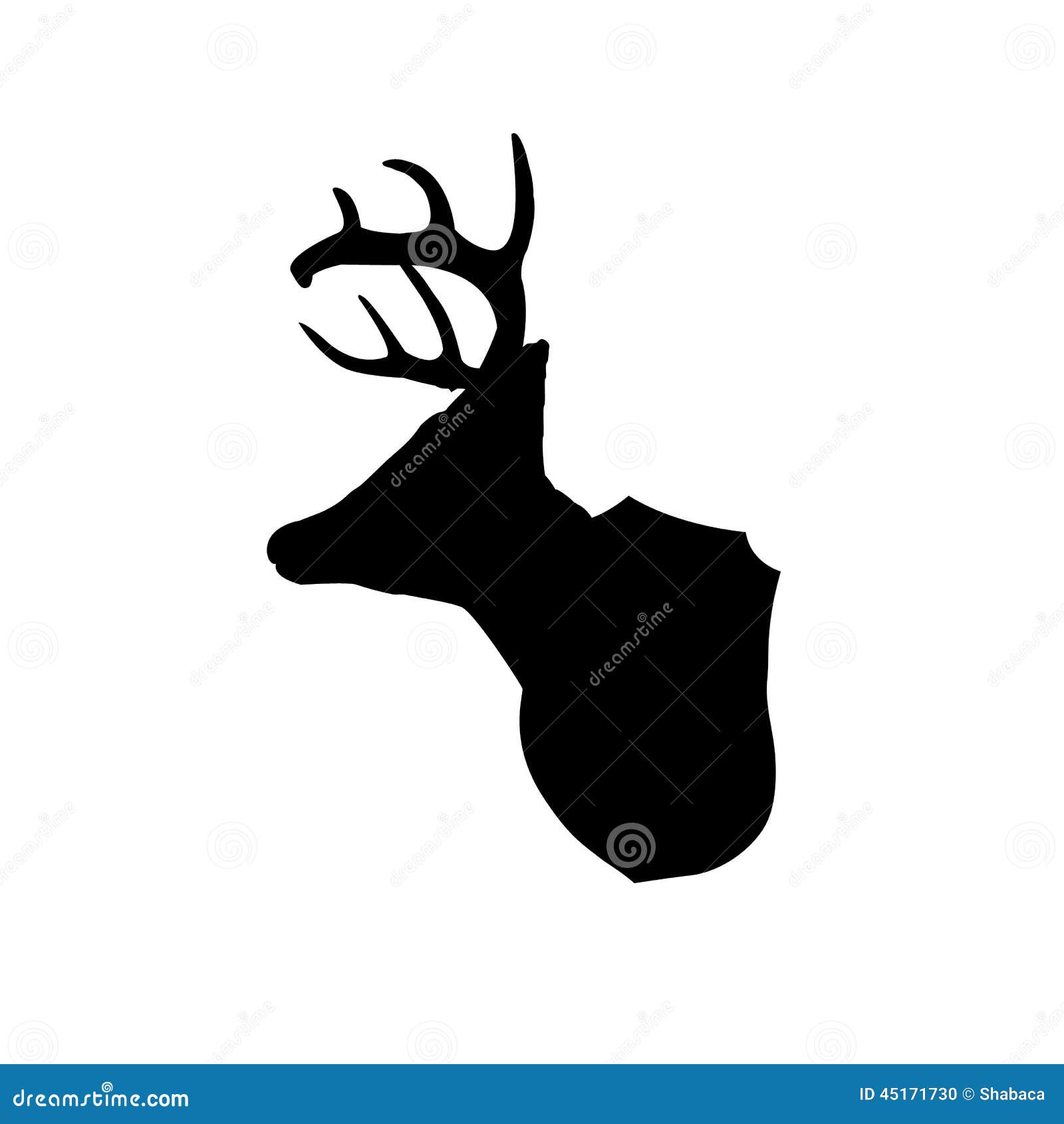 Doe Head Silhouette Clip Art