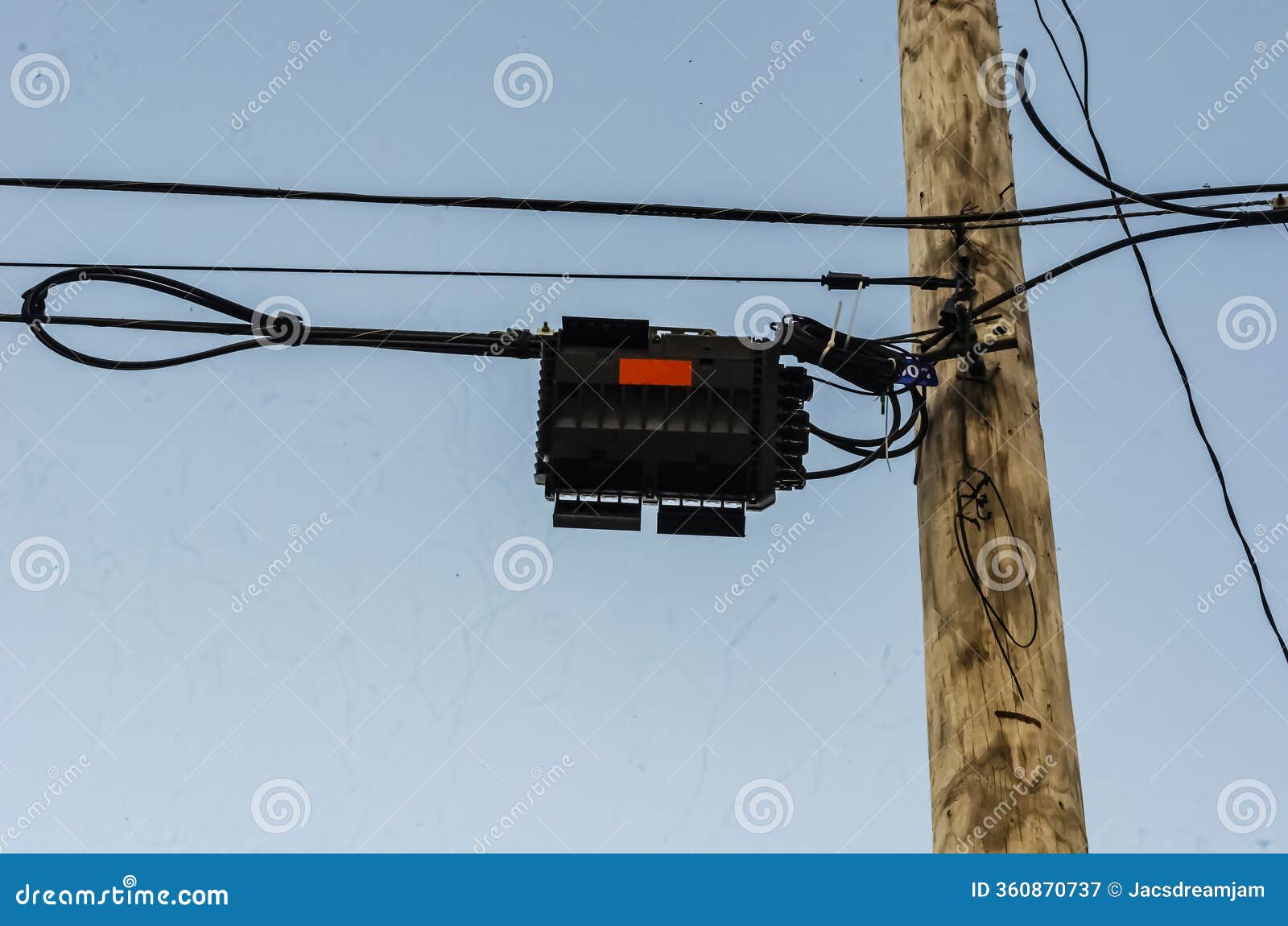 Mounted Fiber Distribution Panel Stock Image - Image of wooden, splice ...