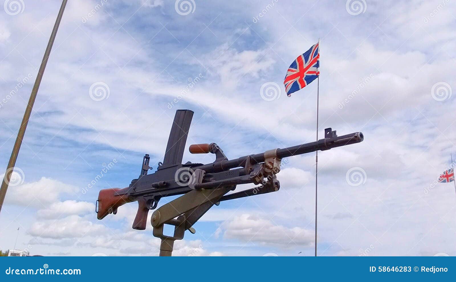 Mounted gun stock image. Image of union, background, flag - 58646283