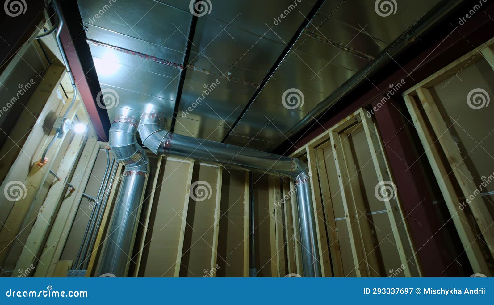 Mounted HVAC System Air Conditioner Return and Heating System in Home ...