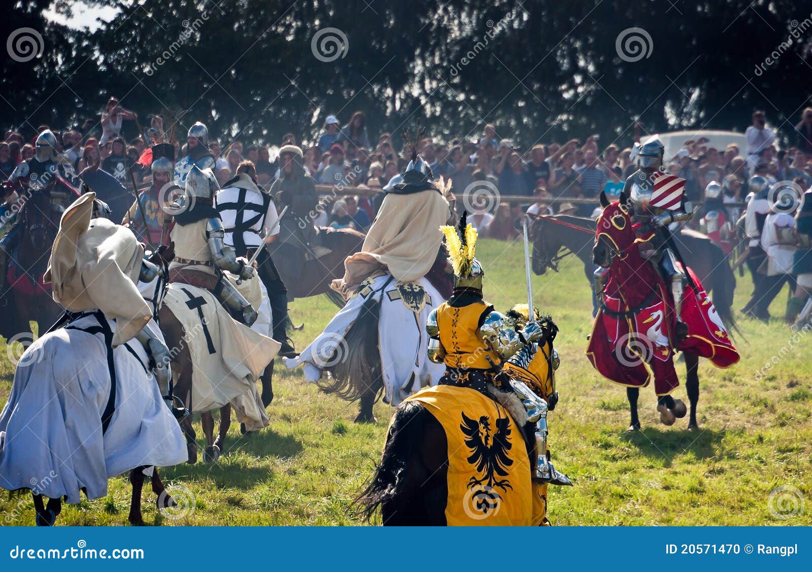 Mounted Knights Attack at Grunwald Editorial Image - Image of ...