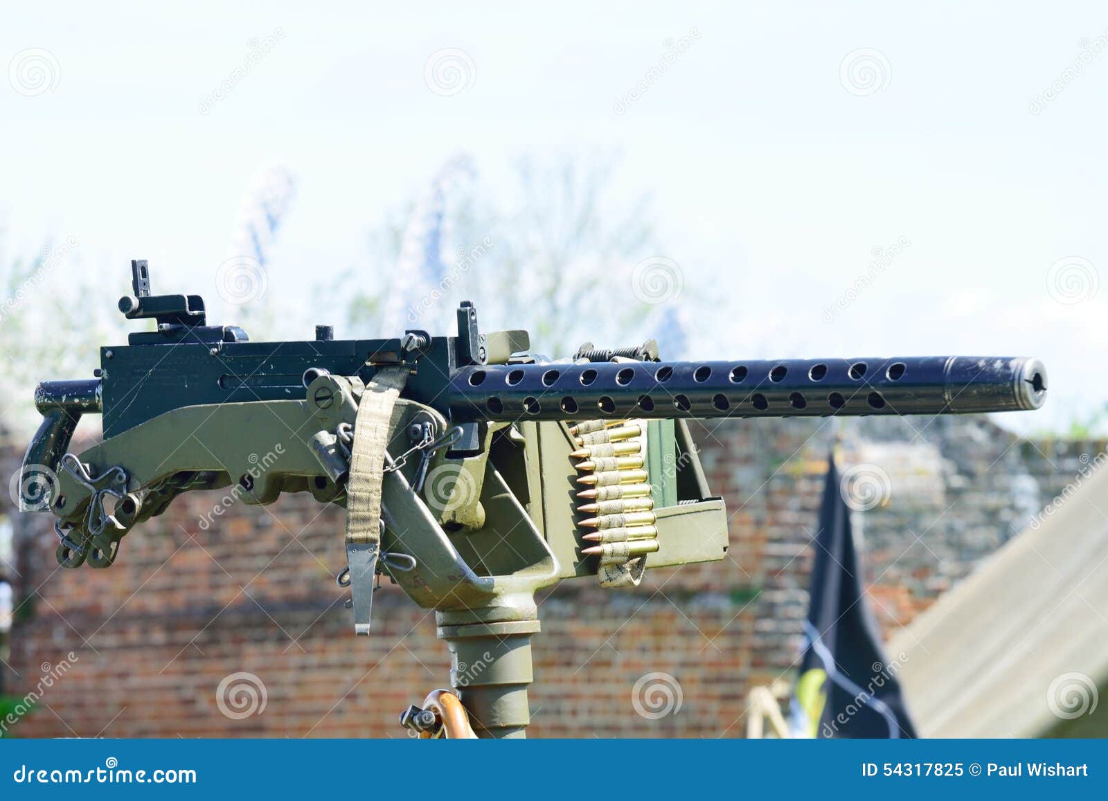 Mounted machine gun stock image. Image of machine, weapon - 54317825