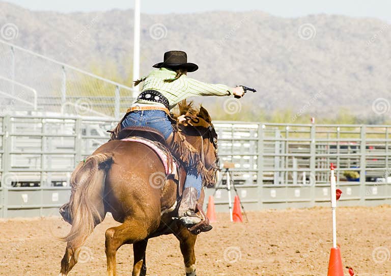 Mounted shooting 2 stock image. Image of arizona, cowboy - 2217899