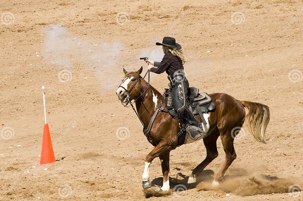 Mounted shooting 6 stock photo. Image of black, caliber - 2217914