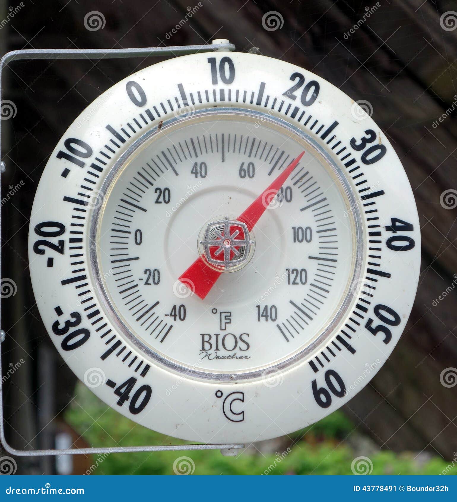 A mounted thermometer editorial photo. Image of steel - 43778491