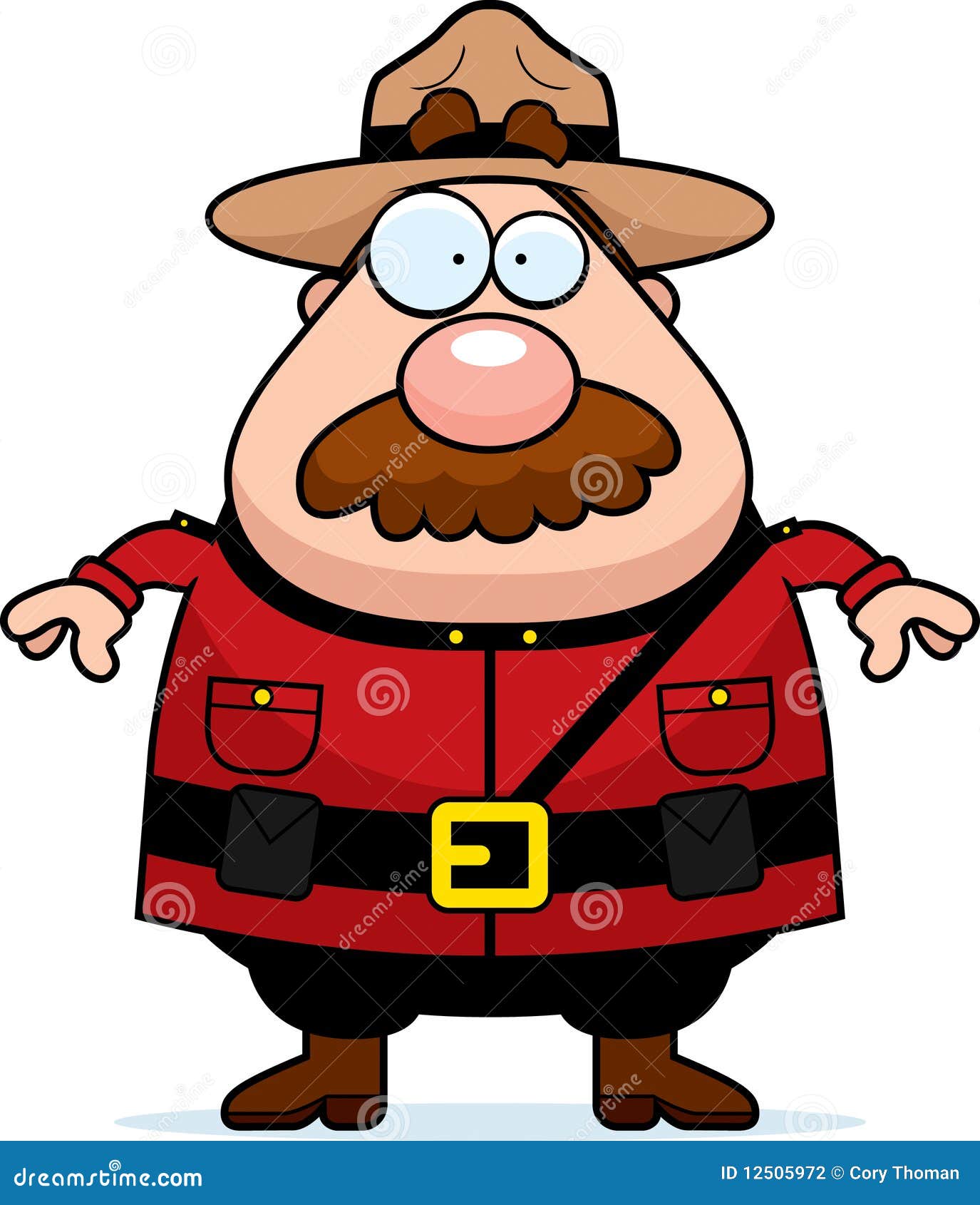 Mountie canadense ilustração do vetor. Ilustração de montaria - 12505972