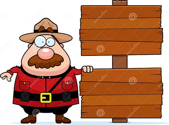 Mountie Sign stock vector. Illustration of post, smiling - 13106495