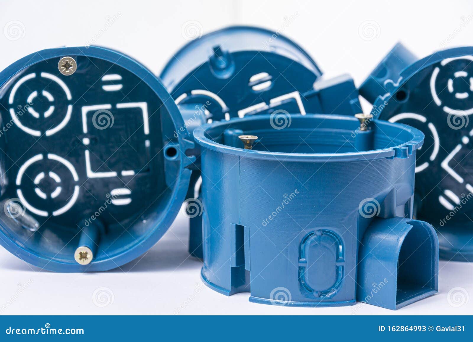 Mounting Boxes For Installing Outlets. A Lot Of Boxes For Mounting ...