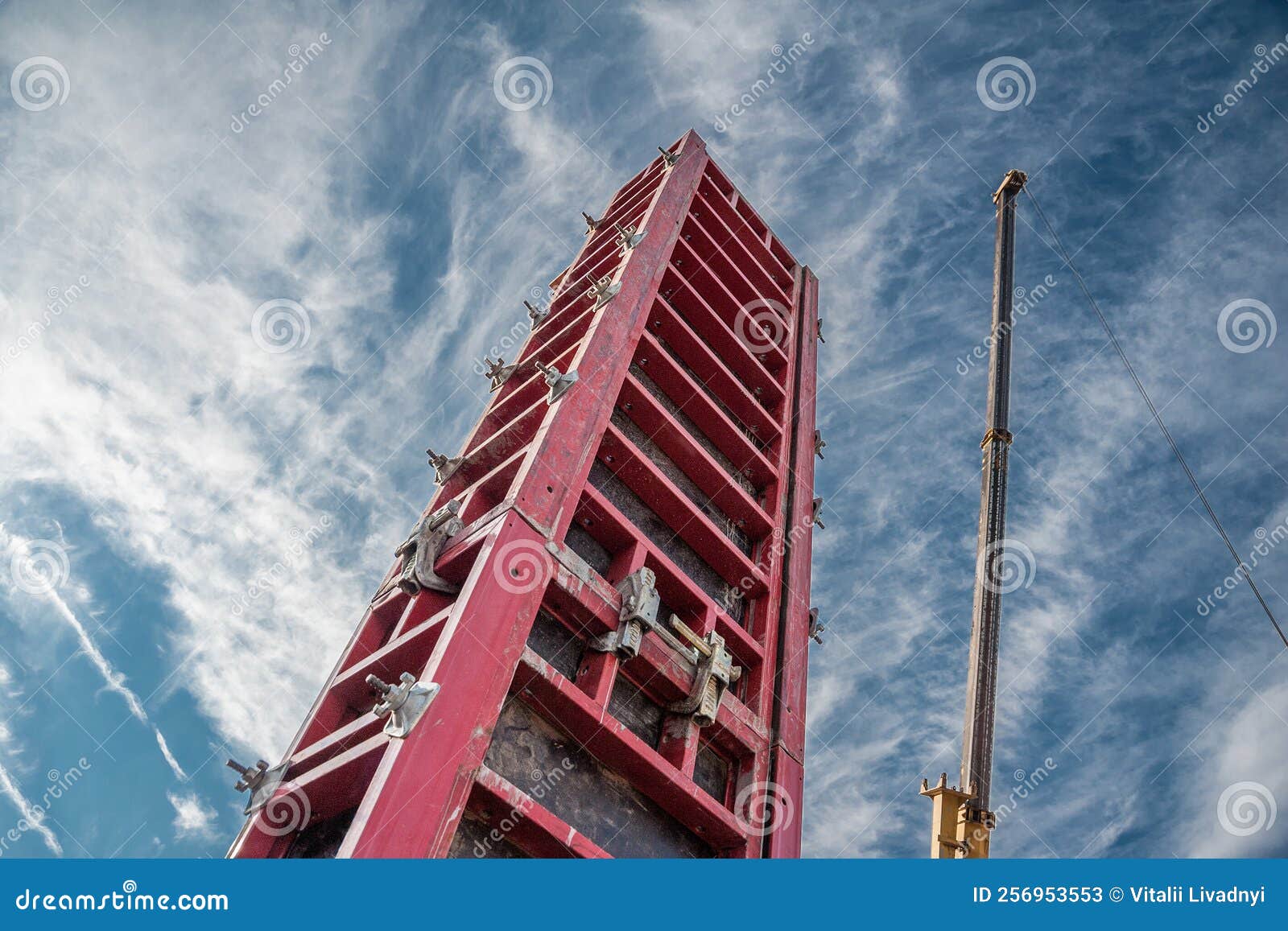 Mounting of Column Formwork Stock Image - Image of formwork, mechanism ...