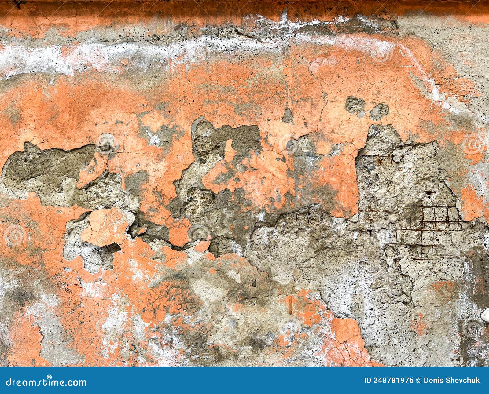 Mounting Defect on the Wall Stock Photo - Image of color, paint: 248781976