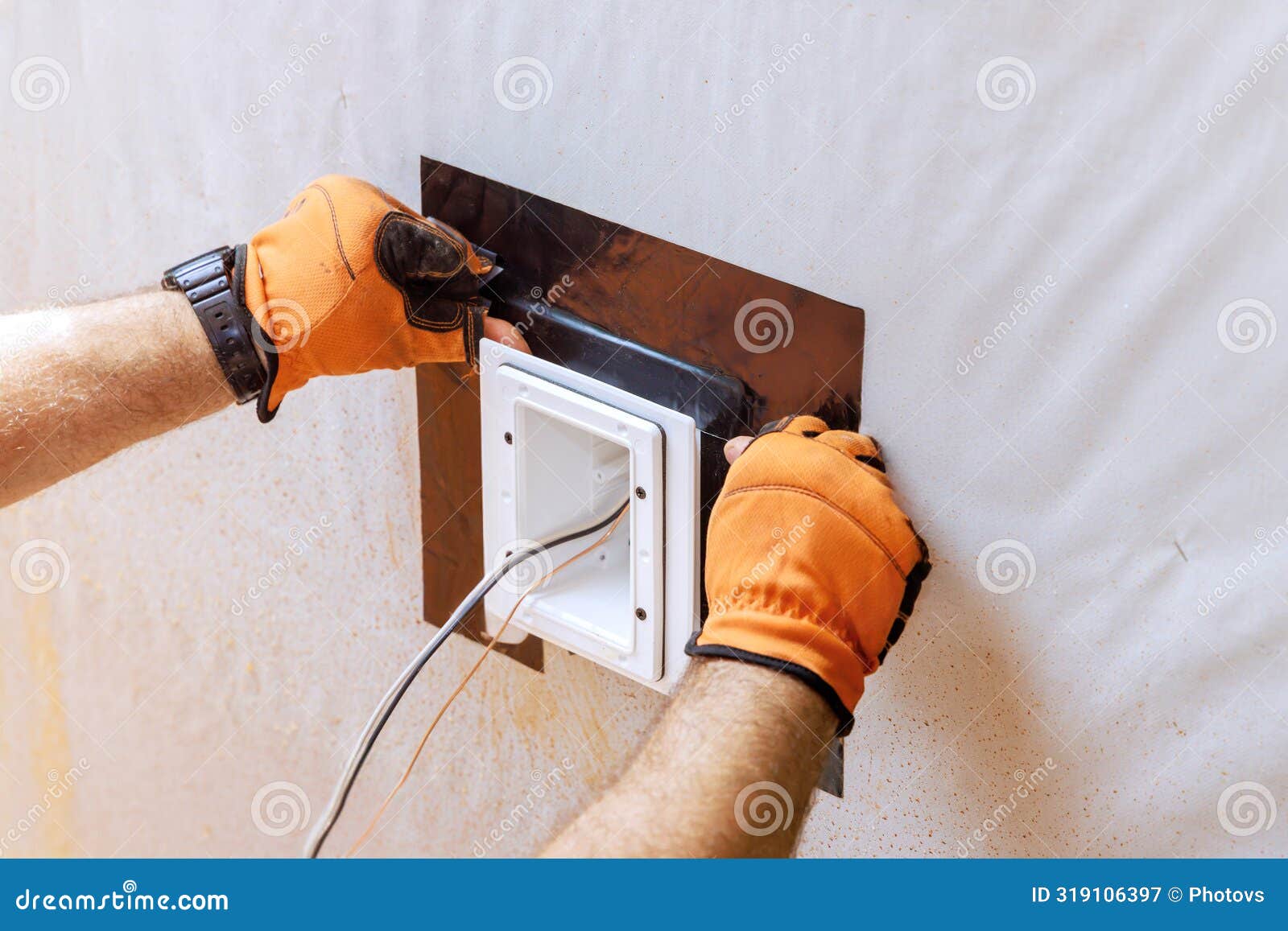 Mounting on External is Wall Outside Deep Plastic Electrical Box a ...