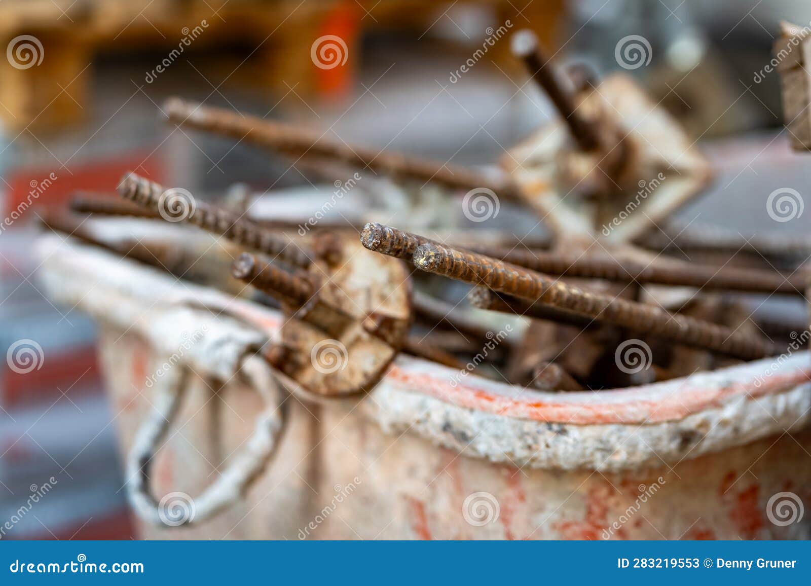 Mounting Irons on a Construction Site Stock Image - Image of site ...