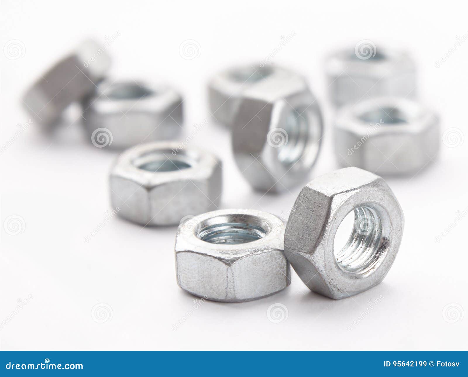 Mounting Nut for Bolts Made of Steel Stock Image - Image of screws ...