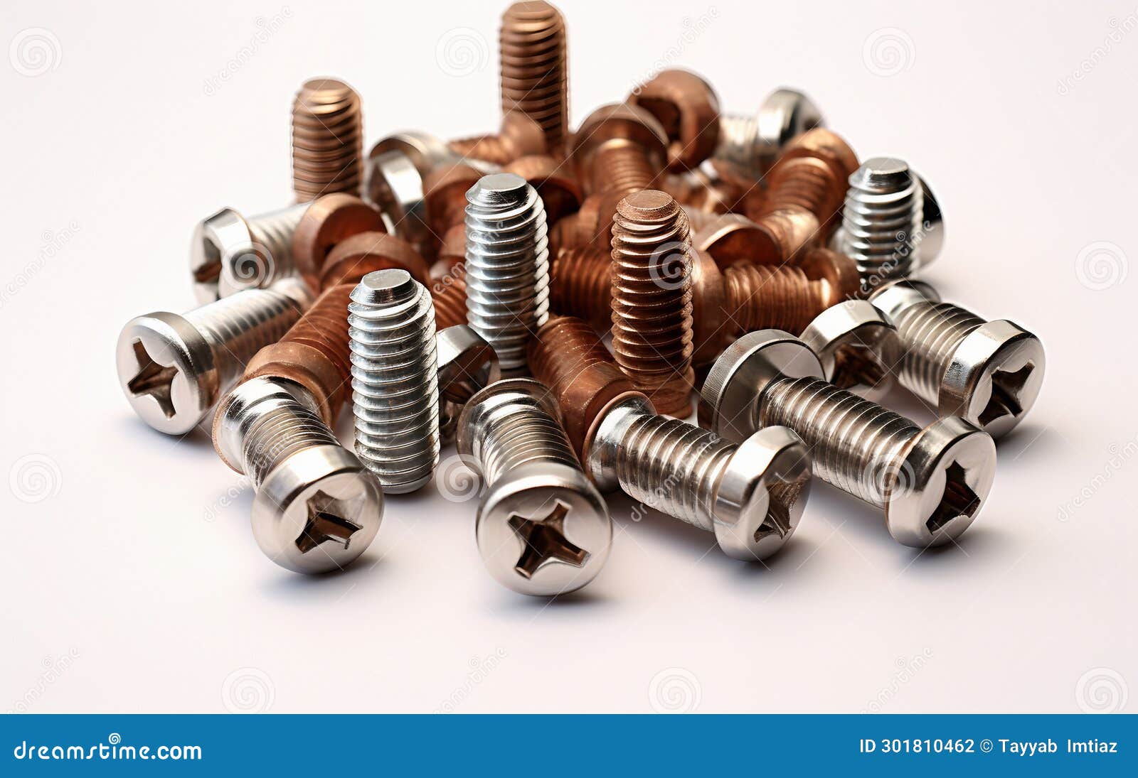 Mounting Screws and Standoffs Isolated on Transparent Background. Stock ...