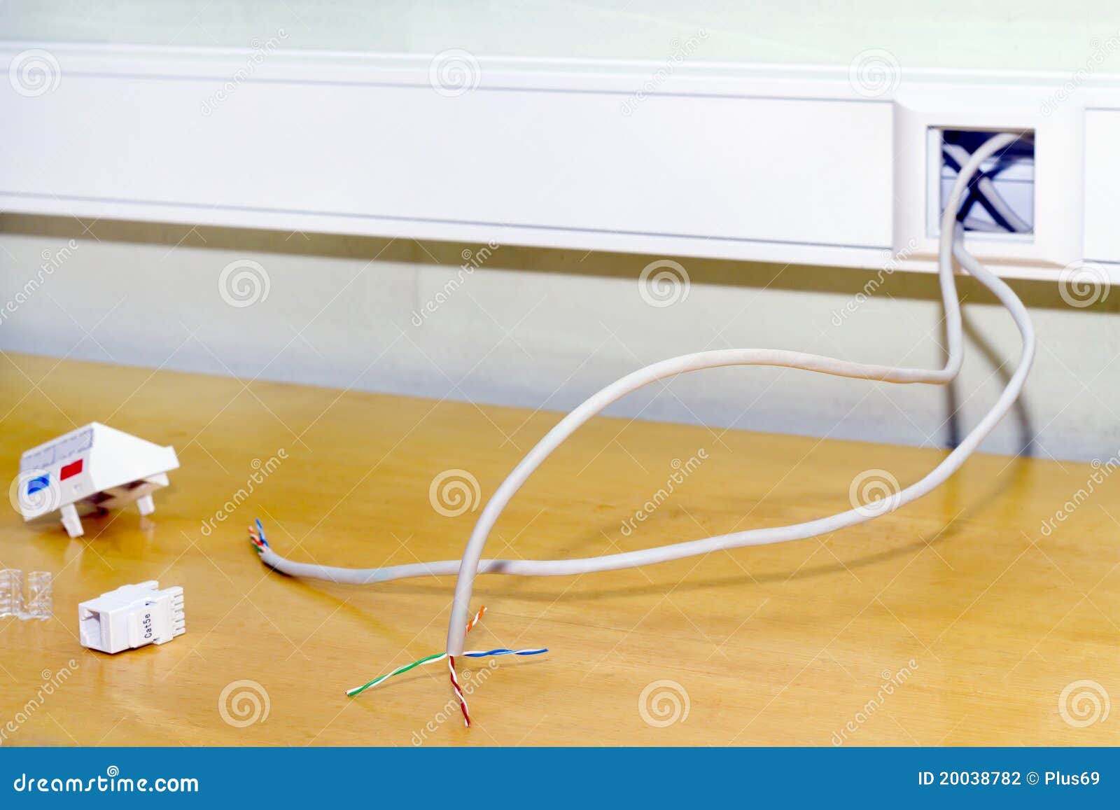 Mounting Socket Rj 45 Internet Network Stock Photo - Image of side ...