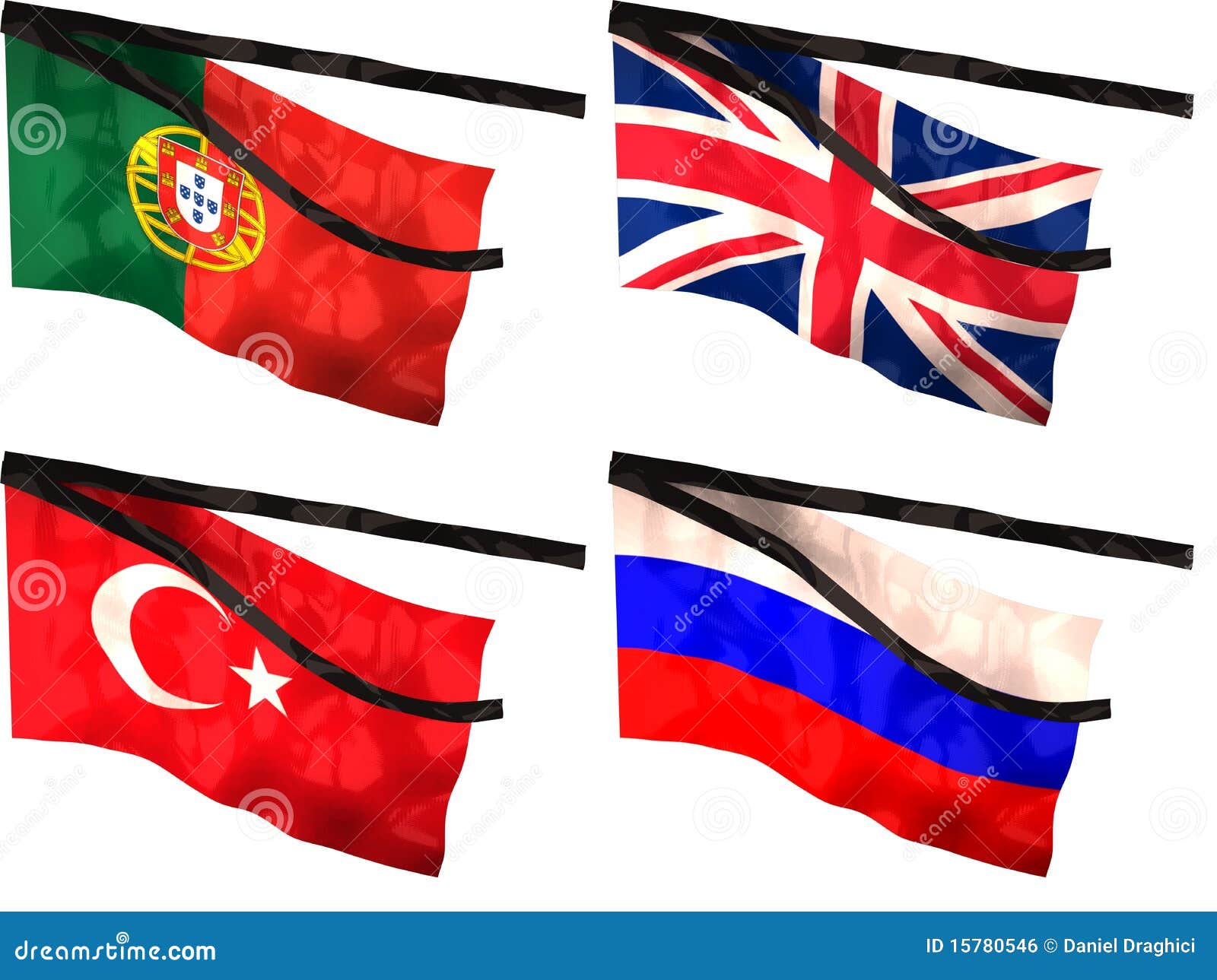 Mourning flags stock illustration. Illustration of memory - 15780546