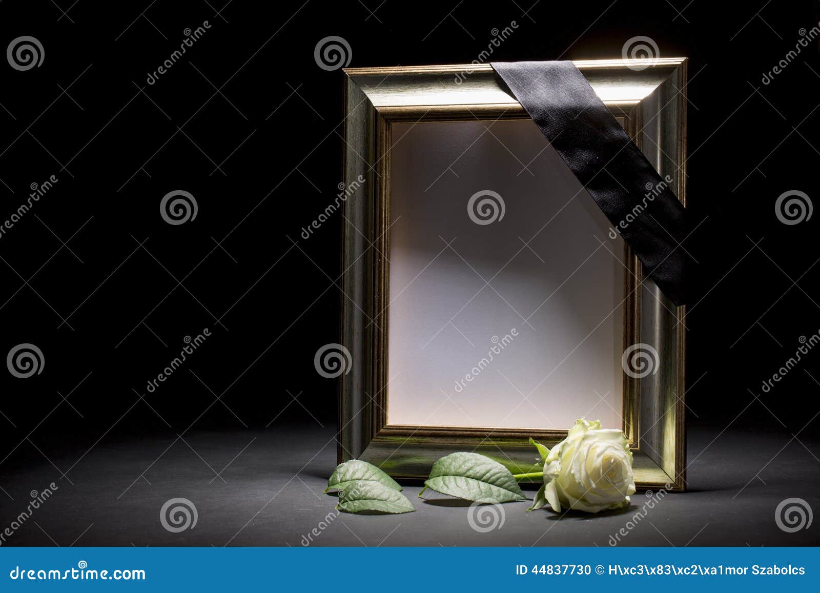Mourning frame for memory stock photo. Image of flower - 44837730