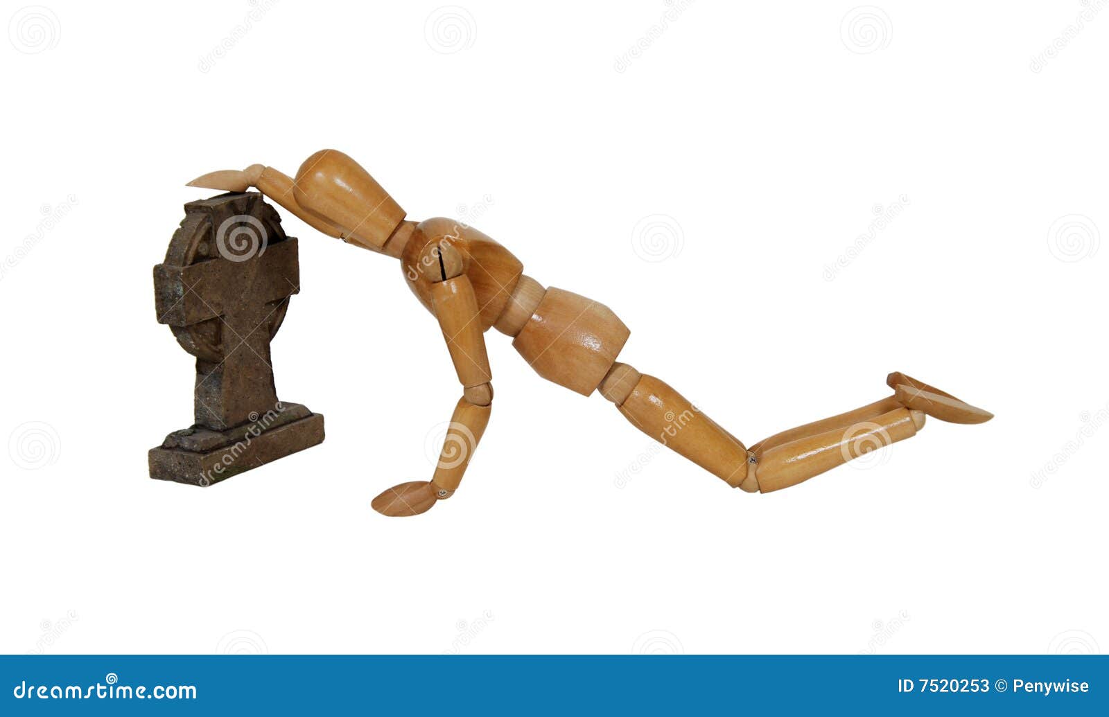 Mourning a loved one stock image. Image of pose, memorial - 7520253