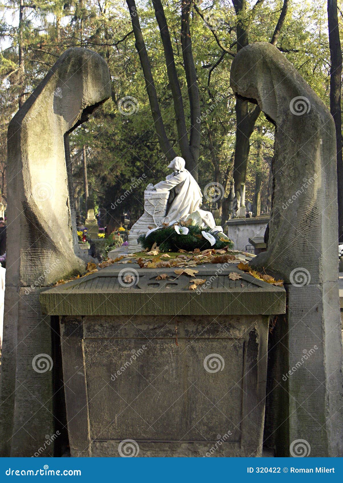 Mourning statues stock photo. Image of holiday, silhouettes - 320422