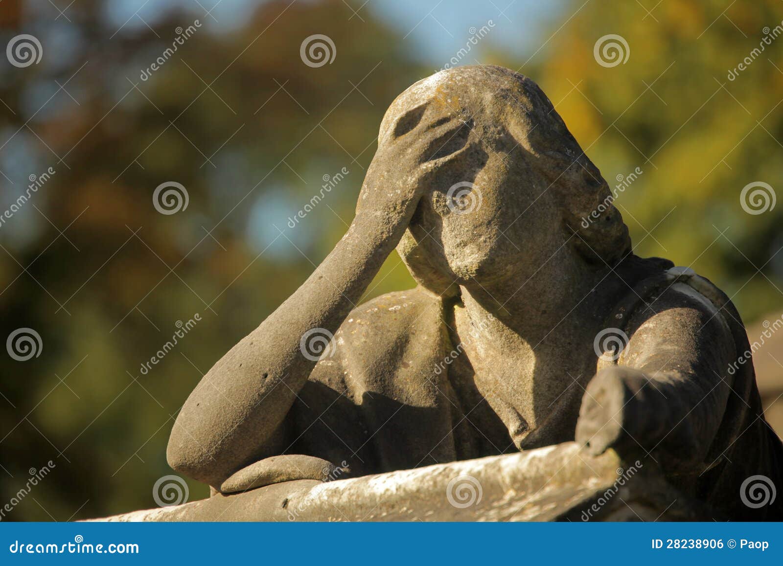Mourning woman sculpture stock photo. Image of ancient - 28238906
