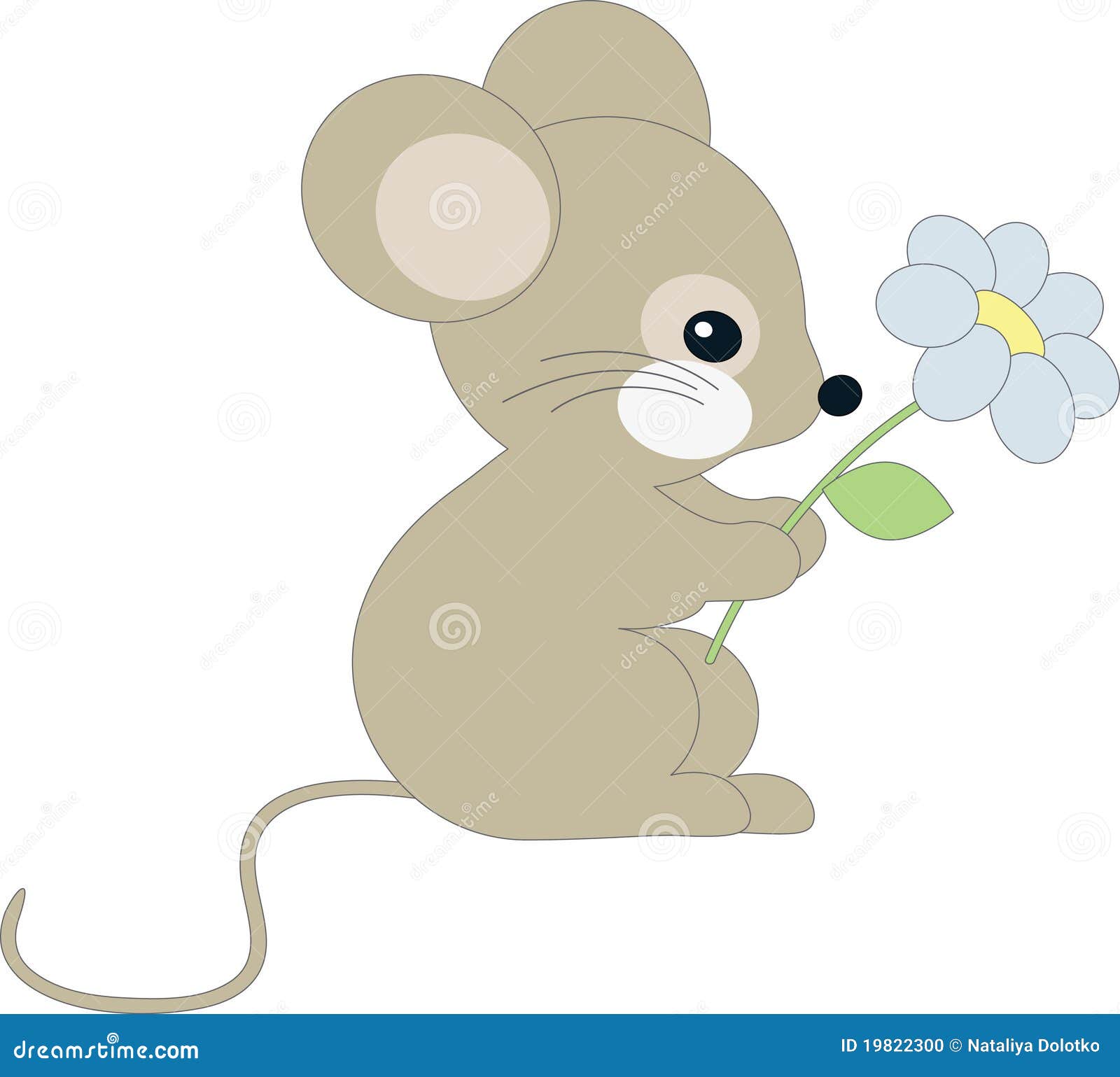 Mouse stock vector. Illustration of drawn, funny, cute - 19822300