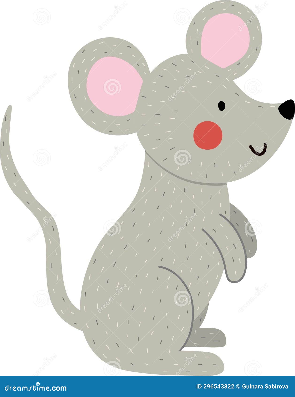 Mouse Animal Top View Black Silhouette Vector Illustration ...