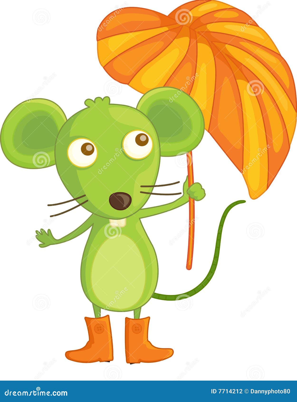 Mouse stock vector. Illustration of orange, colourful - 7714212