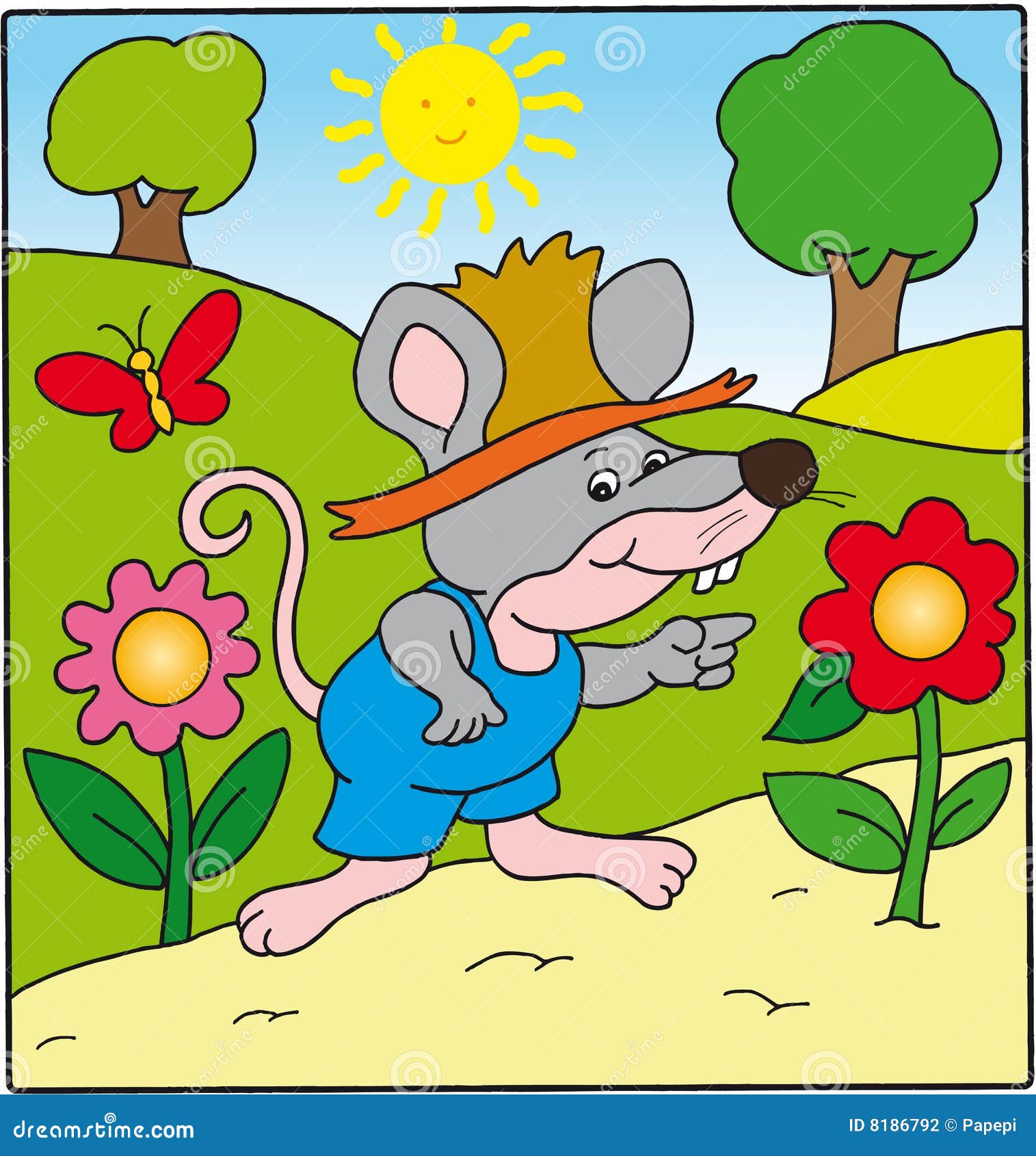 Mouse stock illustration. Illustration of green, farm - 8186792