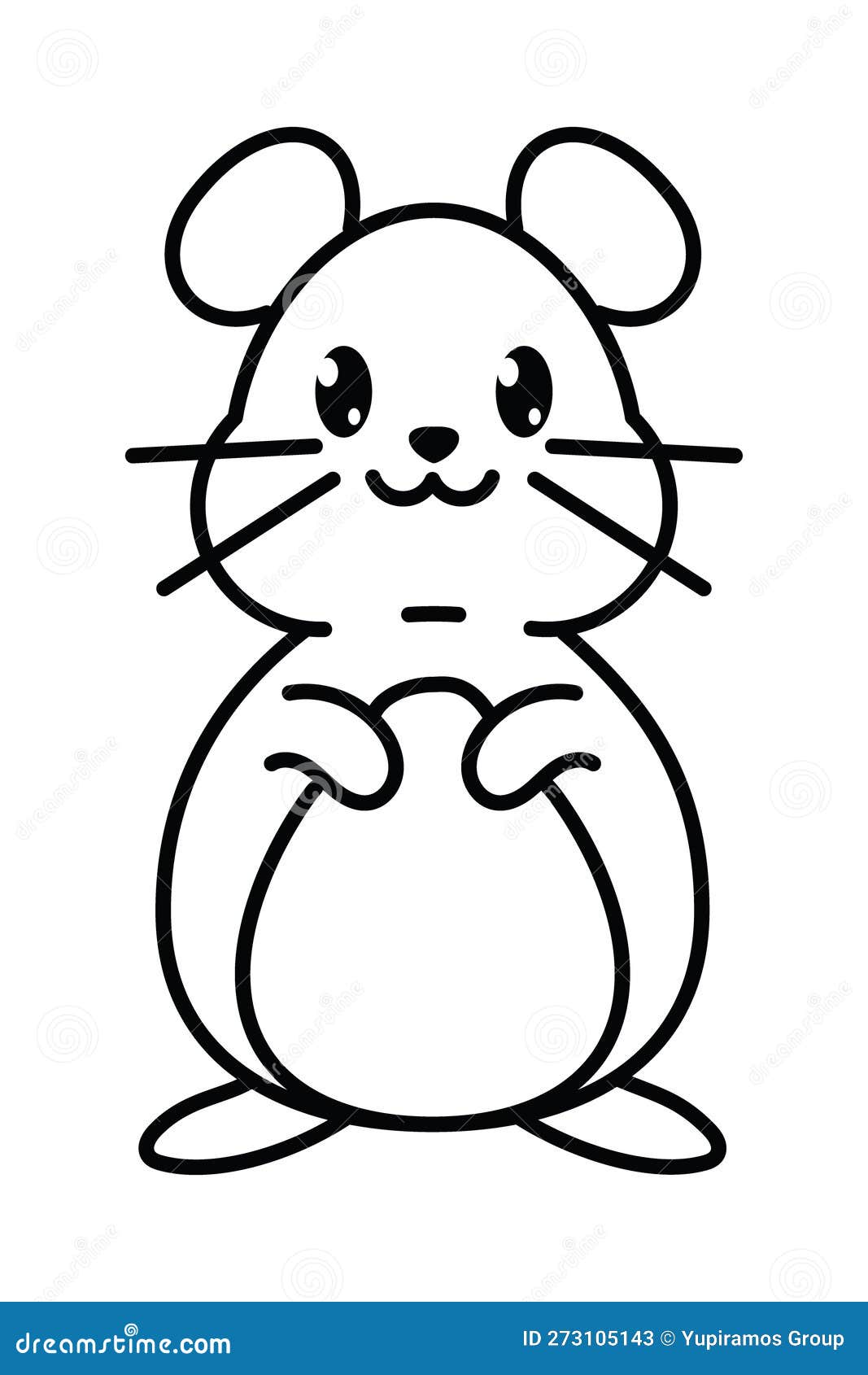 Mouse animal coloring stock vector. Illustration of animal - 273105143