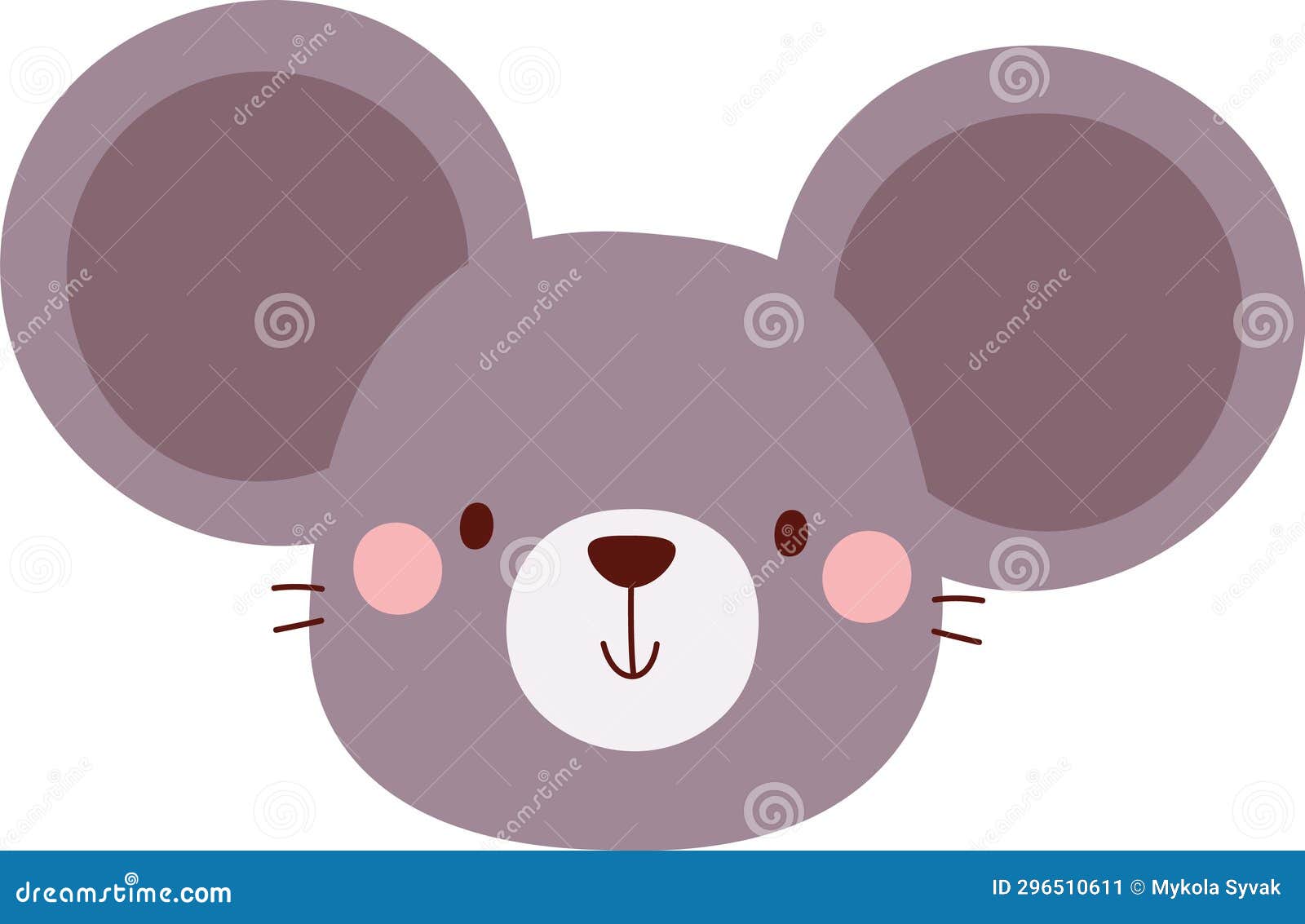 Mouse Animal Face stock illustration. Illustration of lion - 296510611