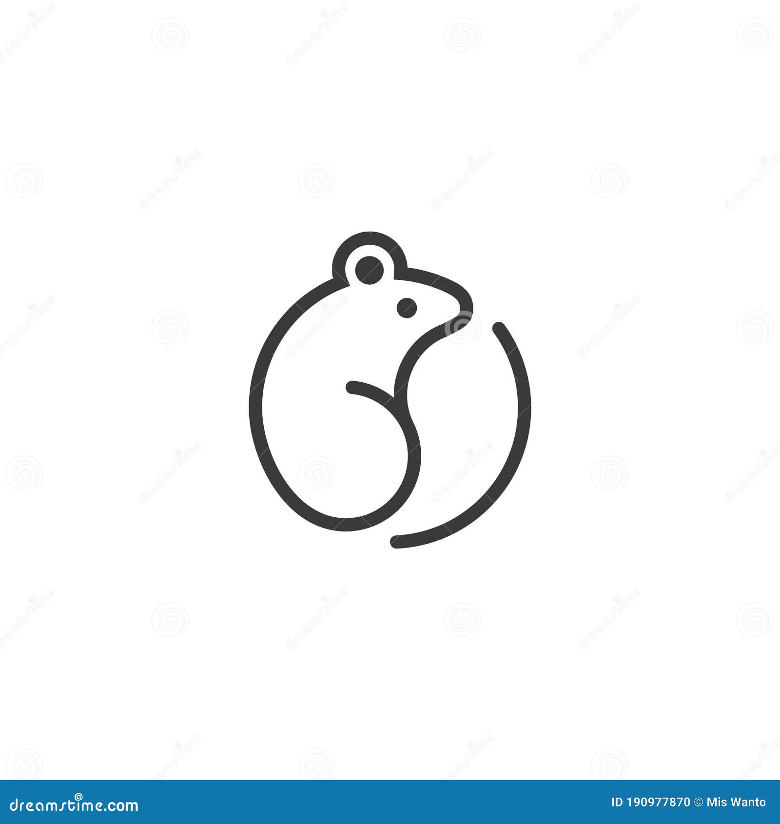 Mouse Animal Logo Icon Vector Stock Vector - Illustration of mice ...
