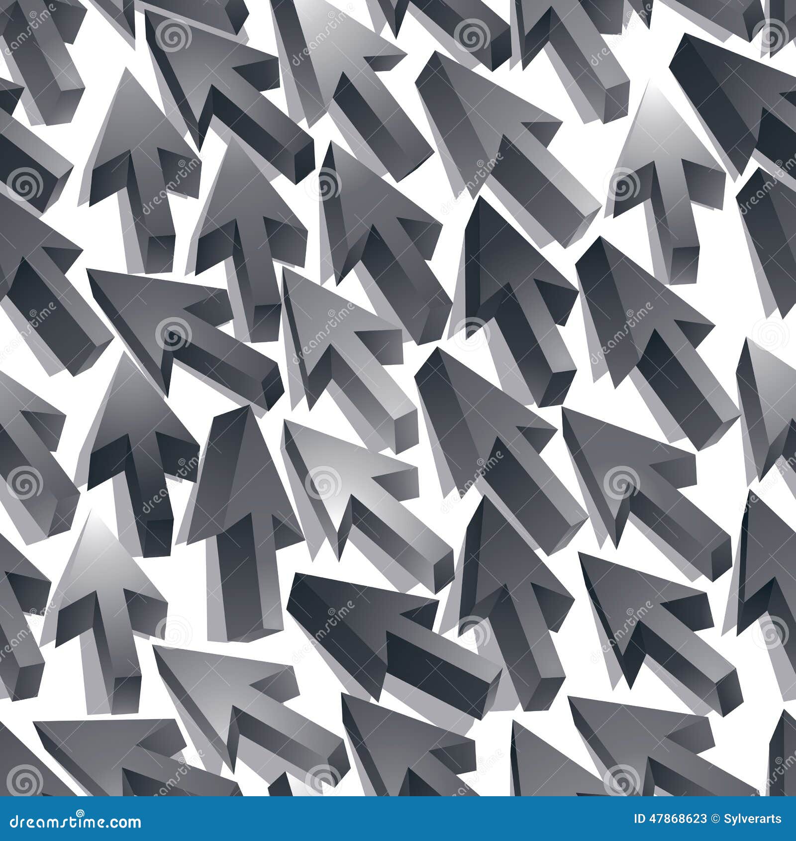 Mouse Arrow Cursors Seamless Pattern. Stock Vector - Illustration of ...