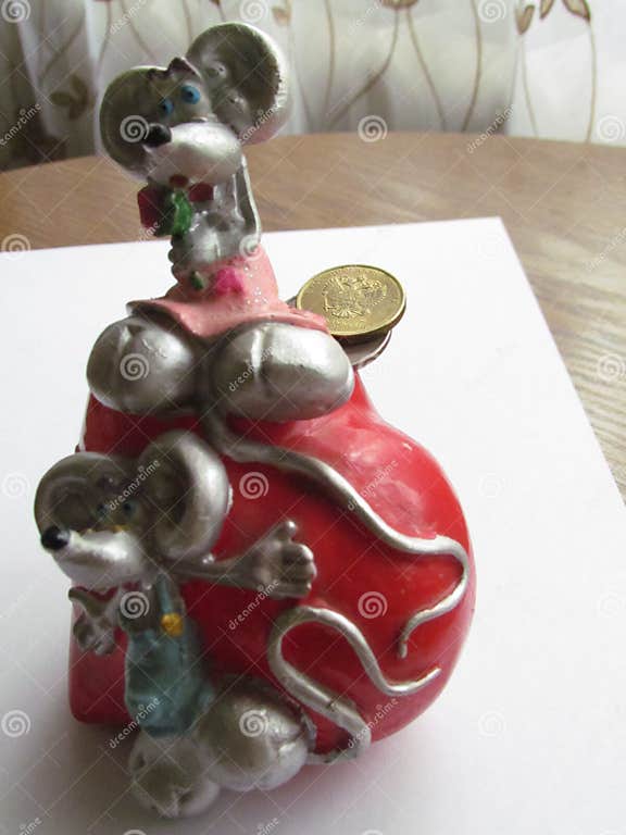 Mouse bank stock image. Image of mikki, bank, sill, table - 92806303