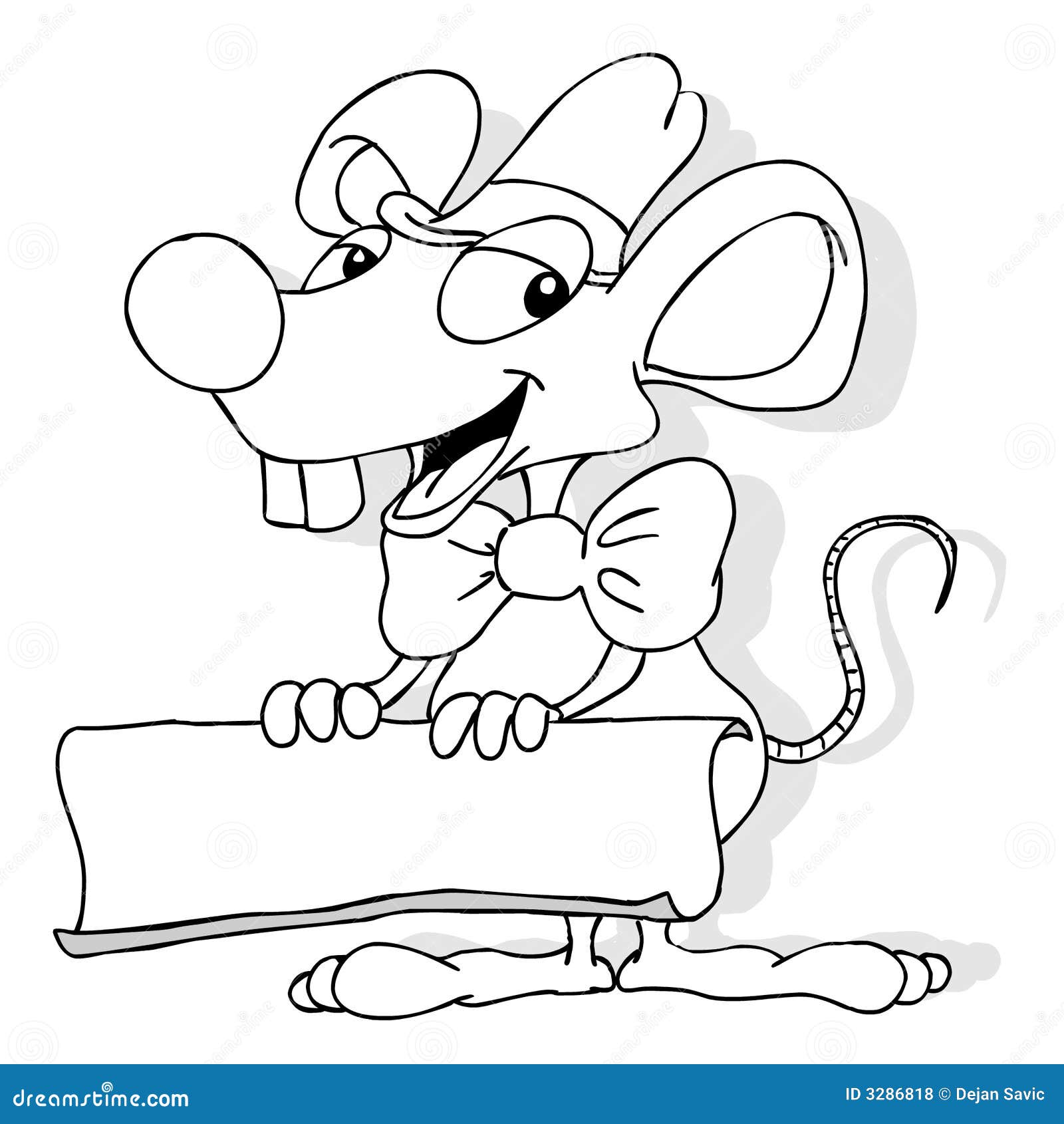 Mouse banner stock illustration. Illustration of little - 3286818