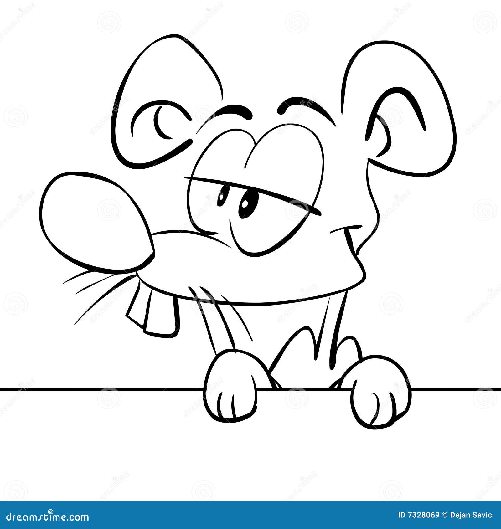 Mouse banner stock illustration. Illustration of banner - 7328069