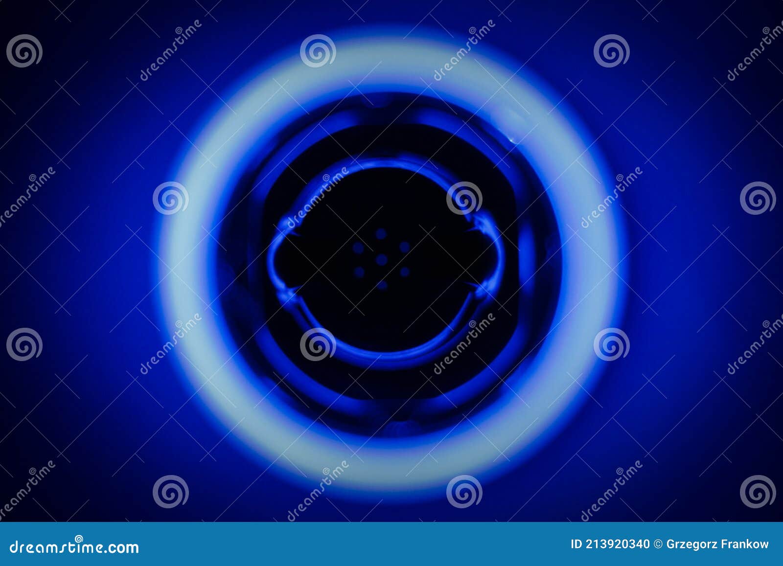 The mouse in a blue circle stock photo. Image of glowing - 213920340