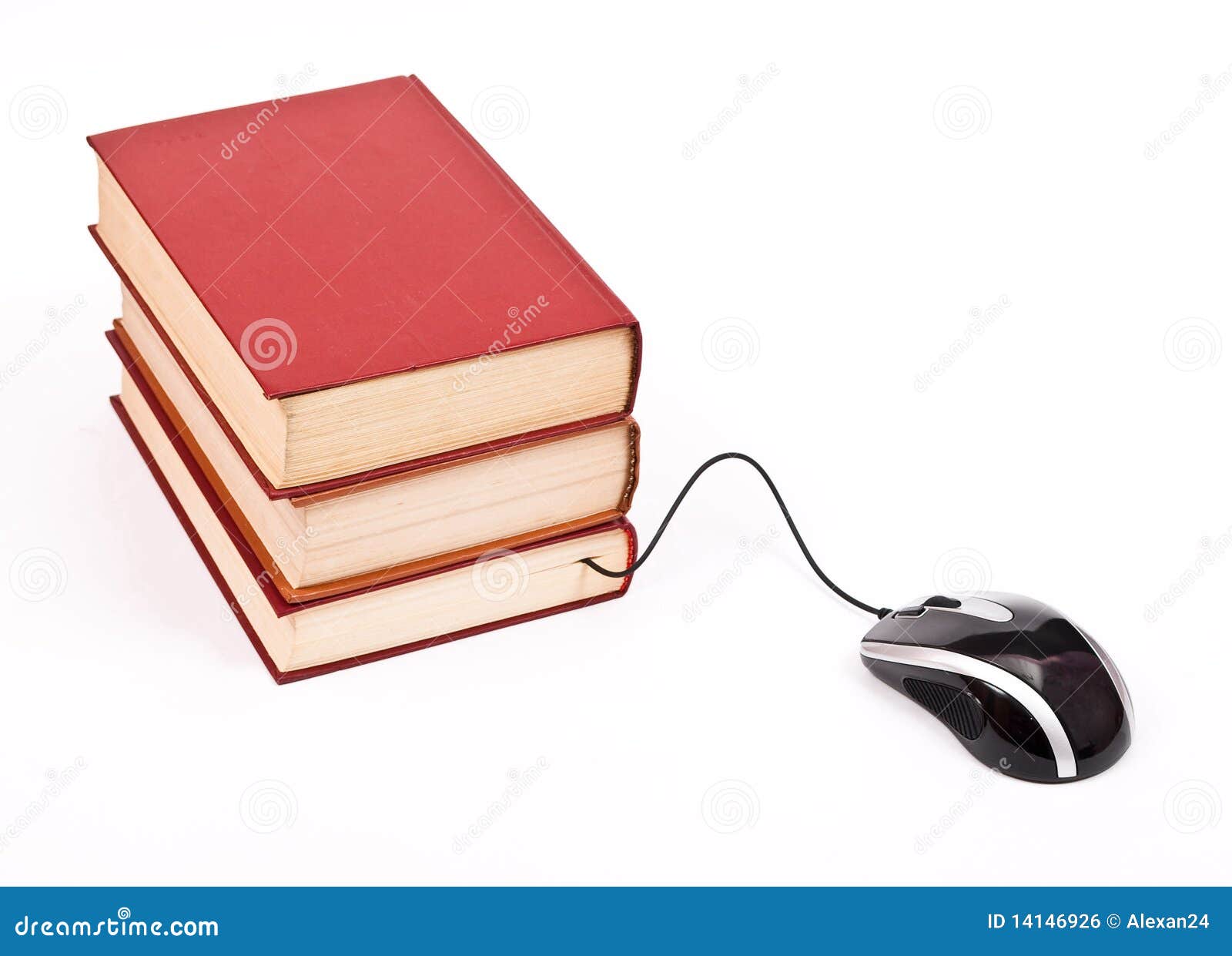 Mouse with books stock photo. Image of paper, book, learn - 14146926