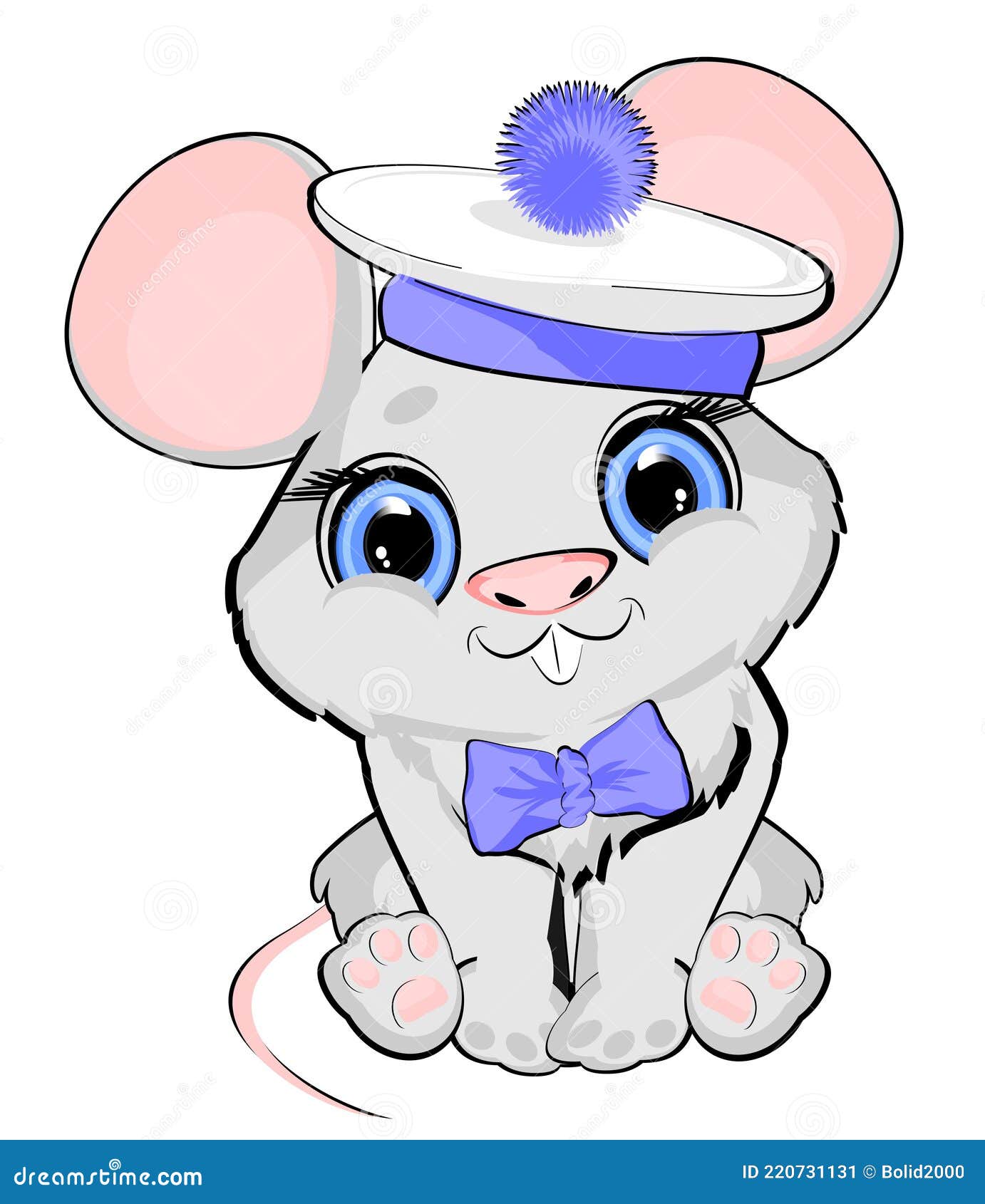 Cute mouse cartoon stock illustration. Illustration of squeak - 220731131